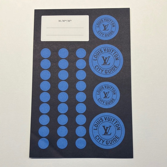 Louis Vuitton | Office | Louis Vuitton City Guide Stickers Cobalt Blue ...